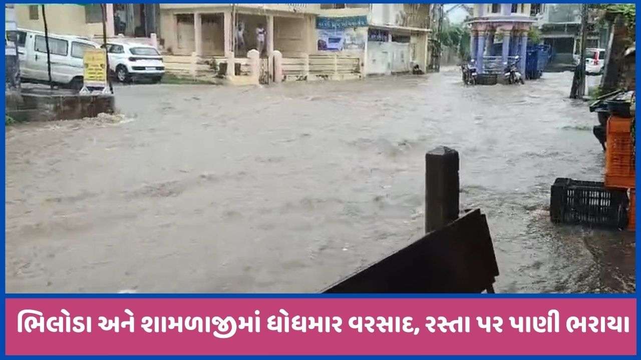 Heavy rains in Bhiloda and Shamlaji, roads flooded, watch video London ...